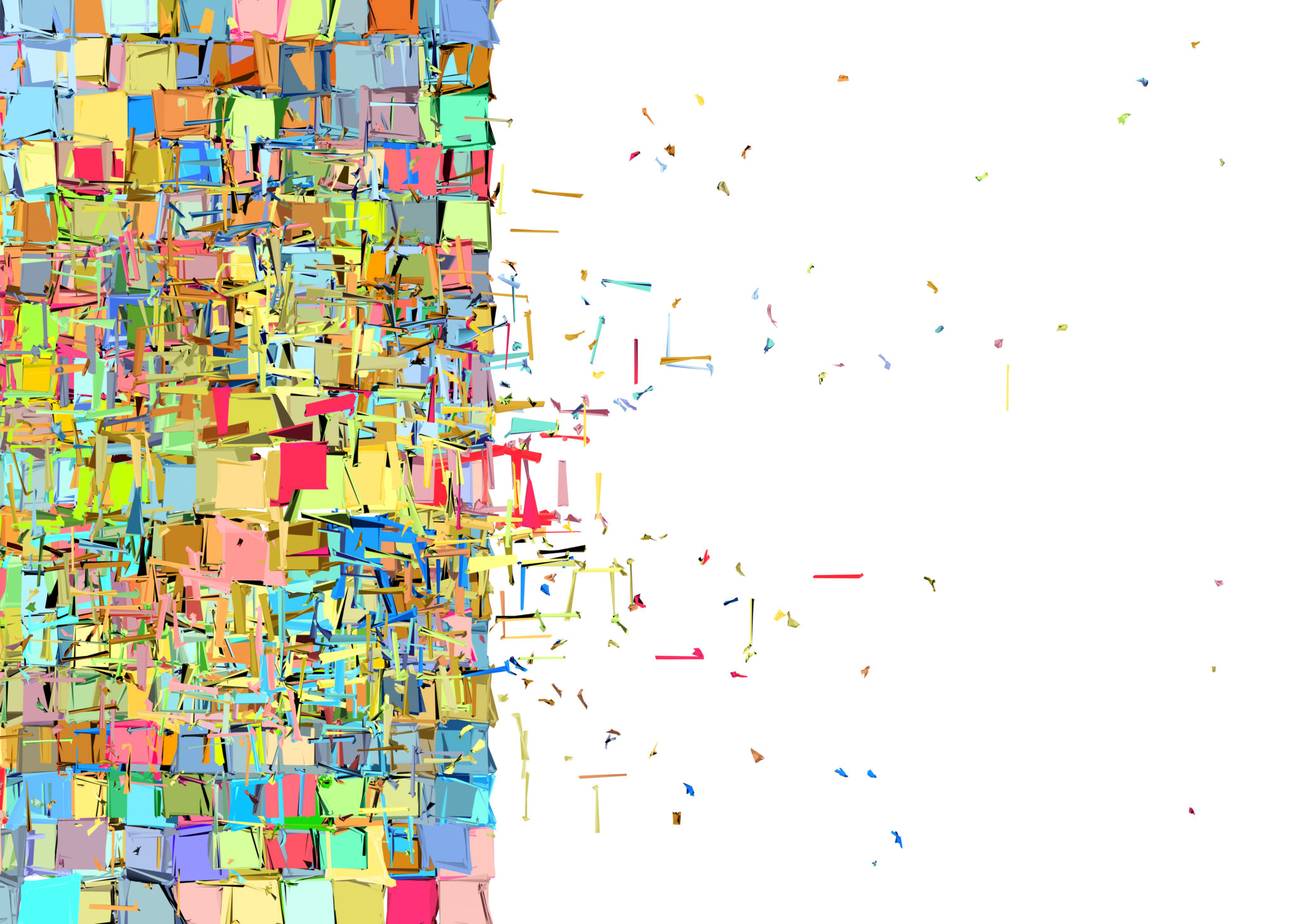 abstract 3d exploded shape backdrop in rainbow color | Root, a part of ...